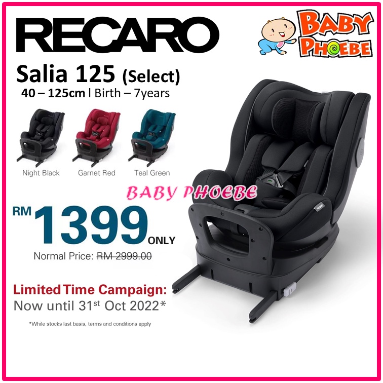 RECARO Salia 125 i-Size Car Seat - Birth to 7years | Shopee Malaysia
