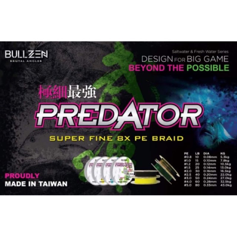 Bullzen Predator x8 braid Line (300m) | Shopee Malaysia