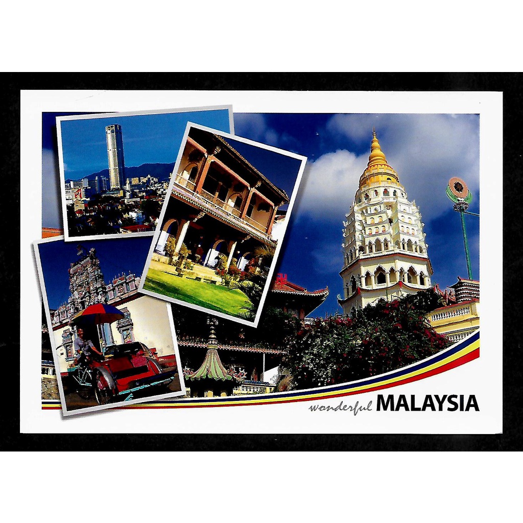 Malaysia Postcard - Penang City Multi View of Tourist Spot | Shopee ...