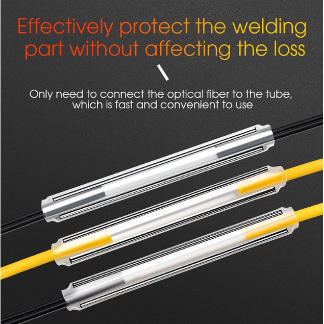 Fiber Optic Sleeve Steel Bar 60mm (50pcs) single steel double steel ...