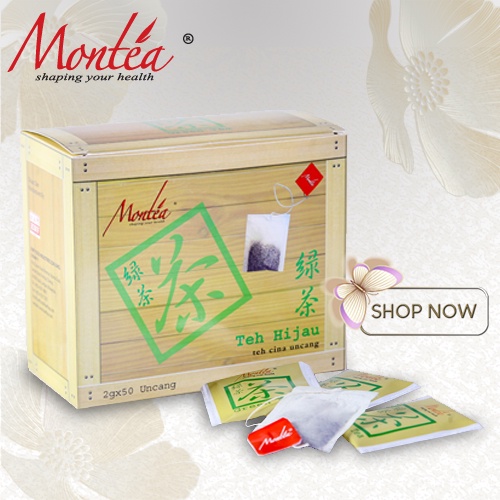 Montea TLJ5505 Green Tea (2g x 50's) | Shopee Malaysia