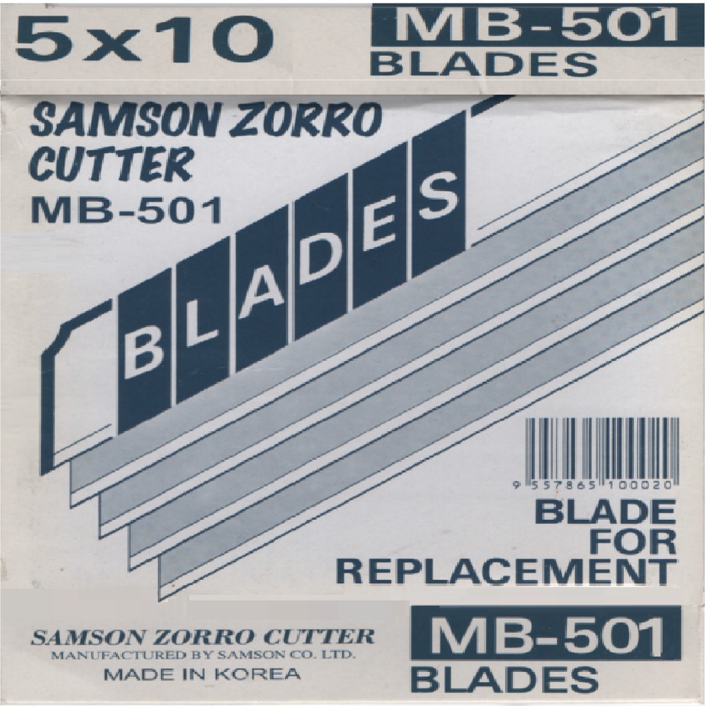 Samson Zorro Cutter Refill MB-501 Made in Korea (50 pcs) | Shopee Malaysia