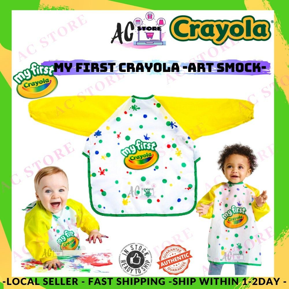 AC-Crayola - My First Crayola Art Smock - Lightweight Smock Easy To ...