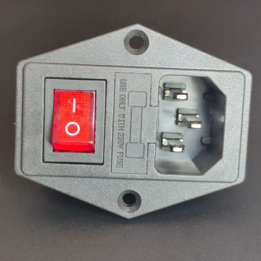 AC-01 Power Socket + Switch + Fuse 220V 250V 15A + Switch Fuse | Shopee ...