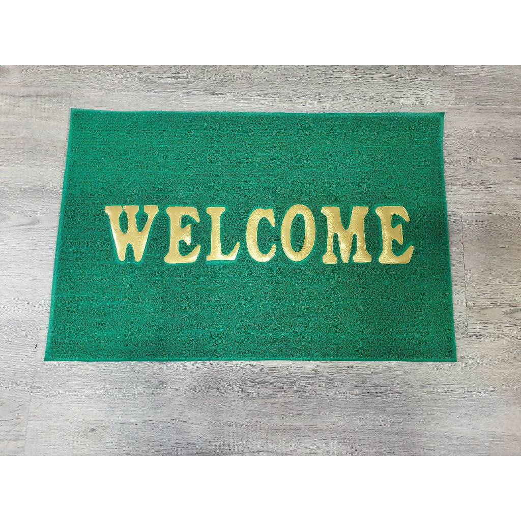 Vinyl Carpet Floor Welcome Dust Trap Size 37x57cm 46x75cm Clear Stock ...
