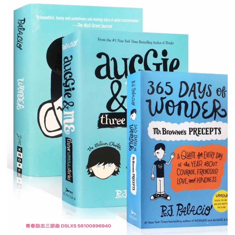 💖FREE PENINSULAR SHIPPING 💖 Wonder, Auggie & Me, 365 Days of Wonder set ...
