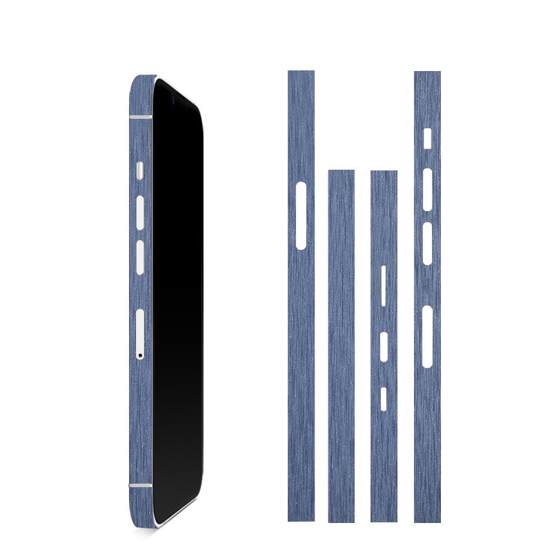 Metal Drawing Grain Phone Frame Decal Skin for iPhone 16 Pro Max 16 Pro ...