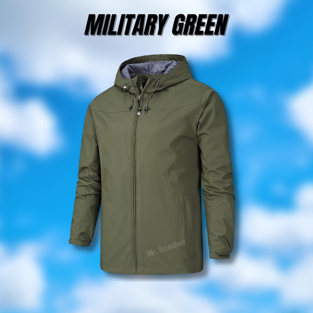 🇲🇾 MR.BAMBOO Unisex Jacket Waterproof Outdoor Windbreaker Jaket Motor ...