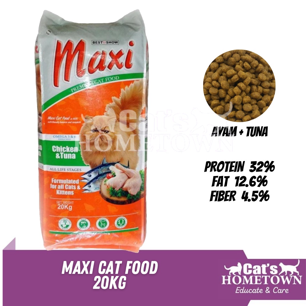 MAXI CAT PREMIUM CAT FOOD 20KG | Shopee Malaysia
