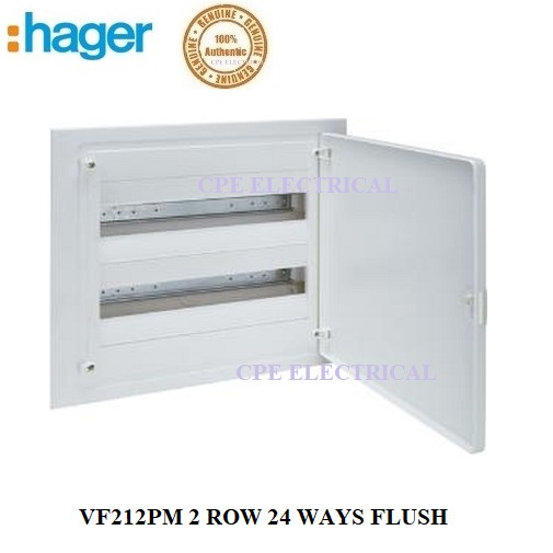 HAGER VF212PM Golf Enclosures 2 ROW 24 modules Flush Mounted | Shopee ...