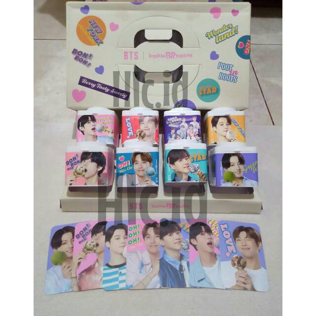 Official Baskin robbins x BTS (Block Pack + photocard) | Shopee Malaysia