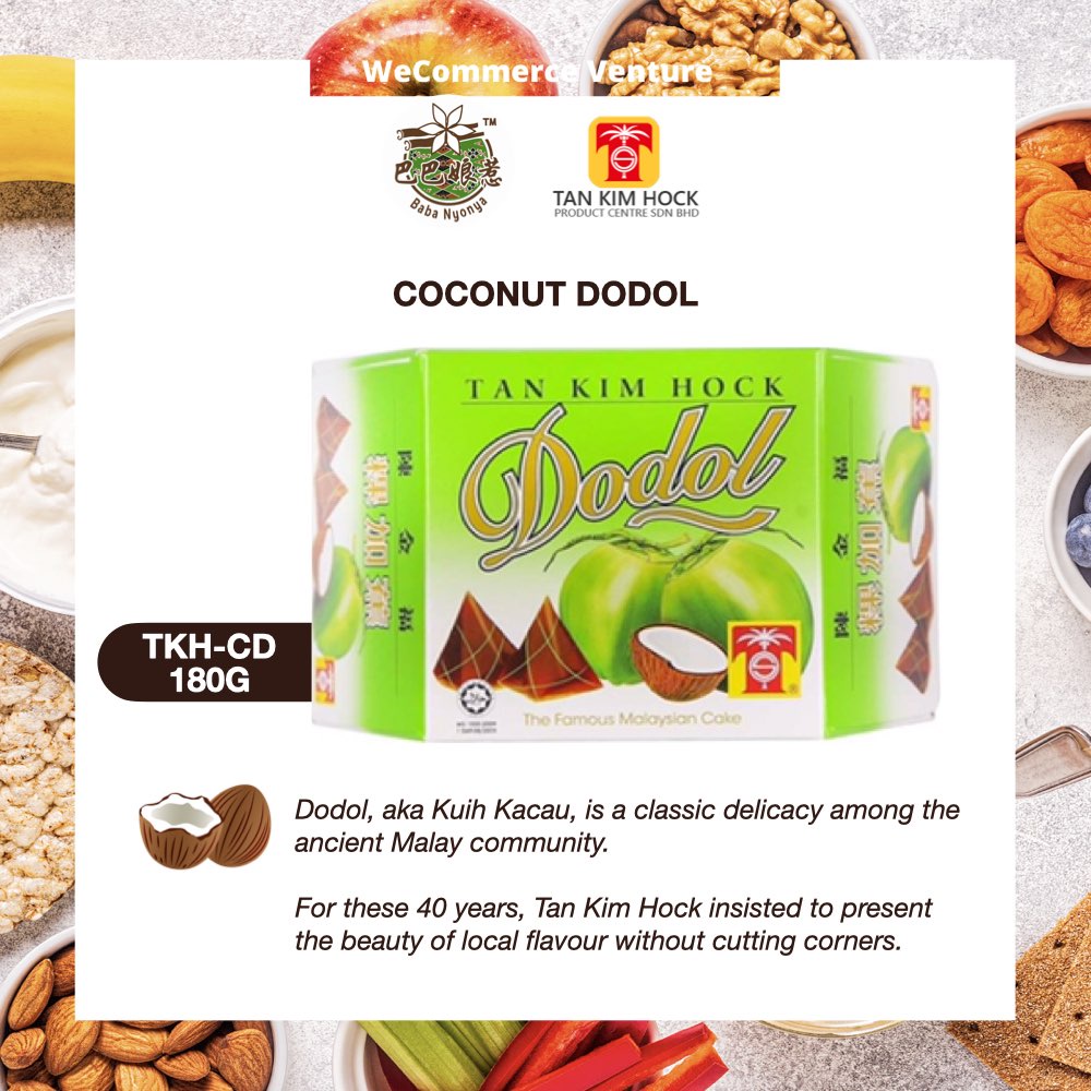 [WeCommerce] Tan Kim Hock Coconut Dodol 180g_Local Malay Classic Kelapa Kuih Kacau Malaysia ...