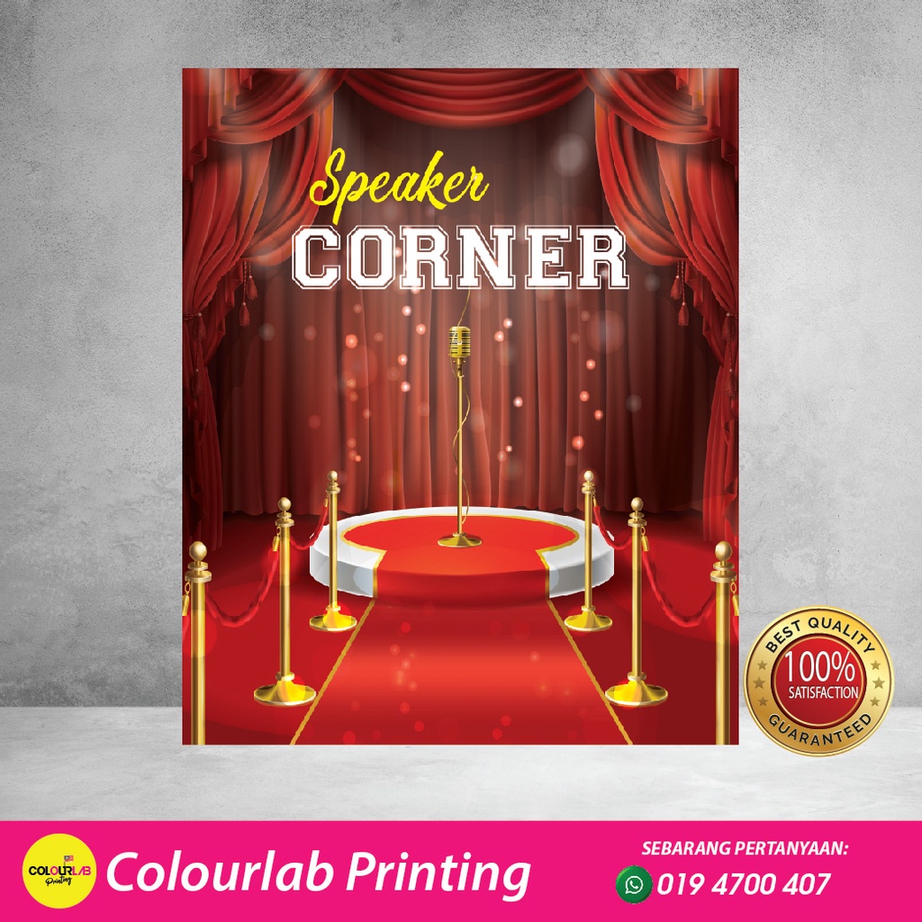 Banner speaker corner sekolah | Shopee Malaysia