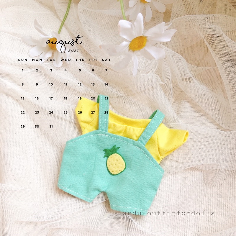 Set of pandan clothes for Labubu17cm / Doll10cm 15-20cm (15cm top last ...