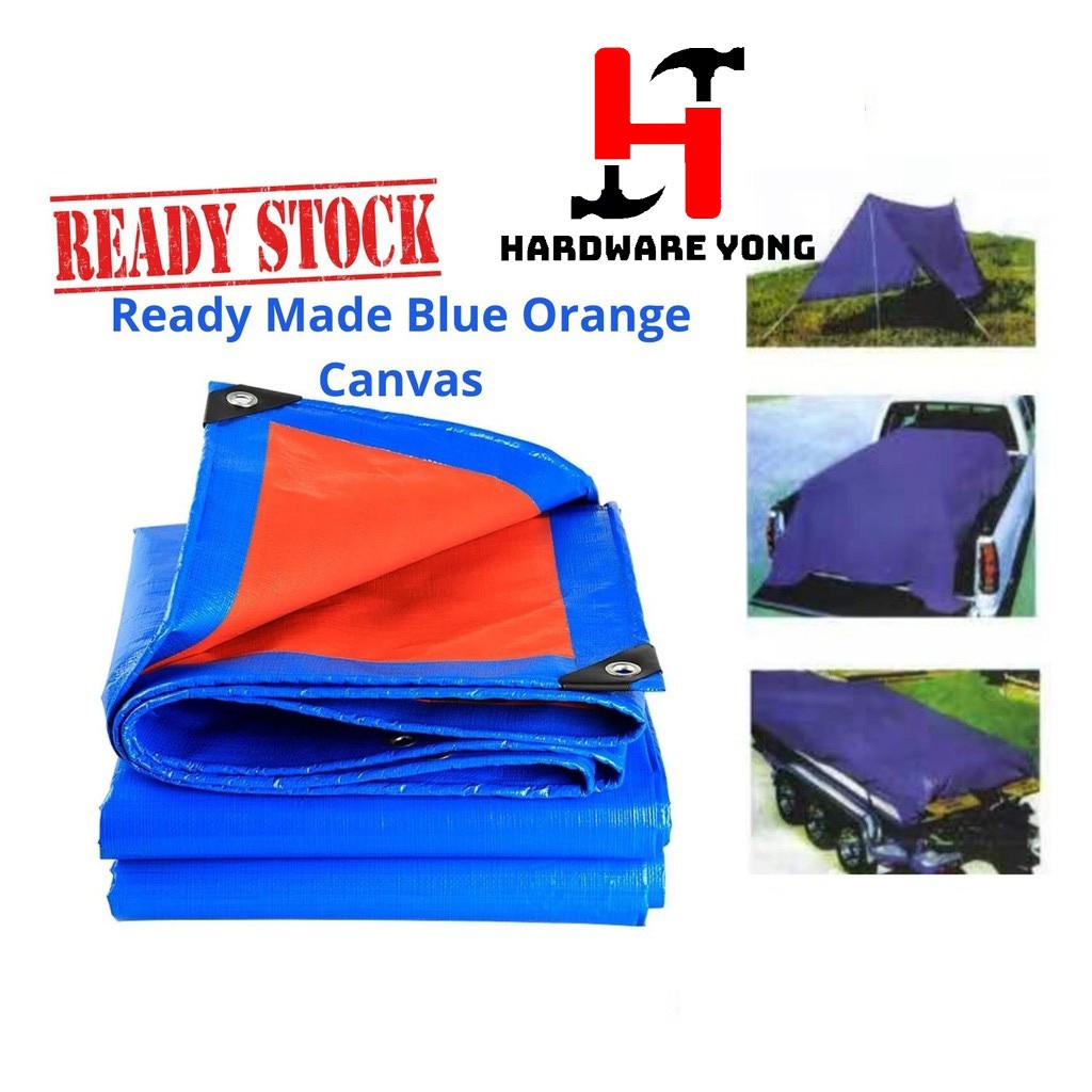 Tarpaulin Sheet PE Canvas Heavy Duty Kanvas 帆布 [ Size 8Ft X Up to 15 Ft ...