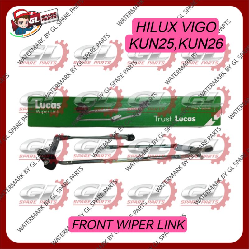 FRONT WIPER LINK ASSY (LUCAS) TOYOTA HILUX VIGO KUN25 KUN26 FORTUNER ...