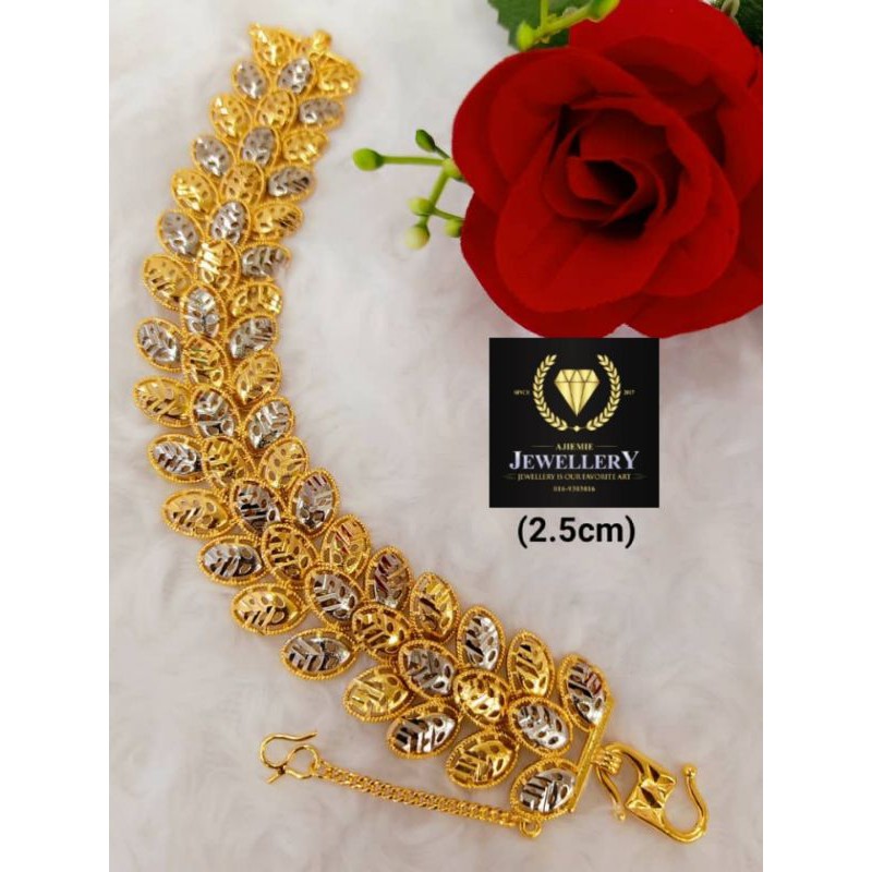 🔥COP916🔥HOT DESIGN GELANG TANGAN KETUM 2.5CM (SUASA) | Shopee Malaysia