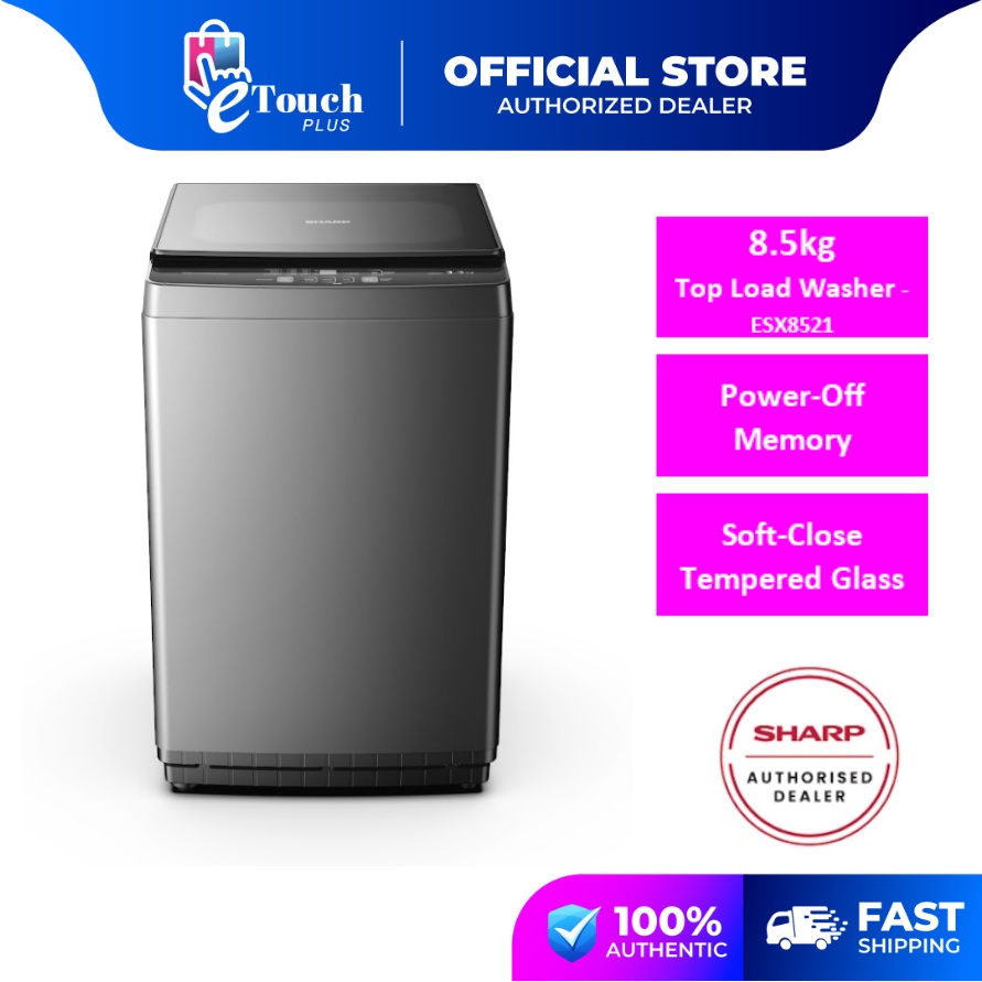 Sharp (8.5kg) Top Load Fully Auto Washing Machine Premium Model Series ...