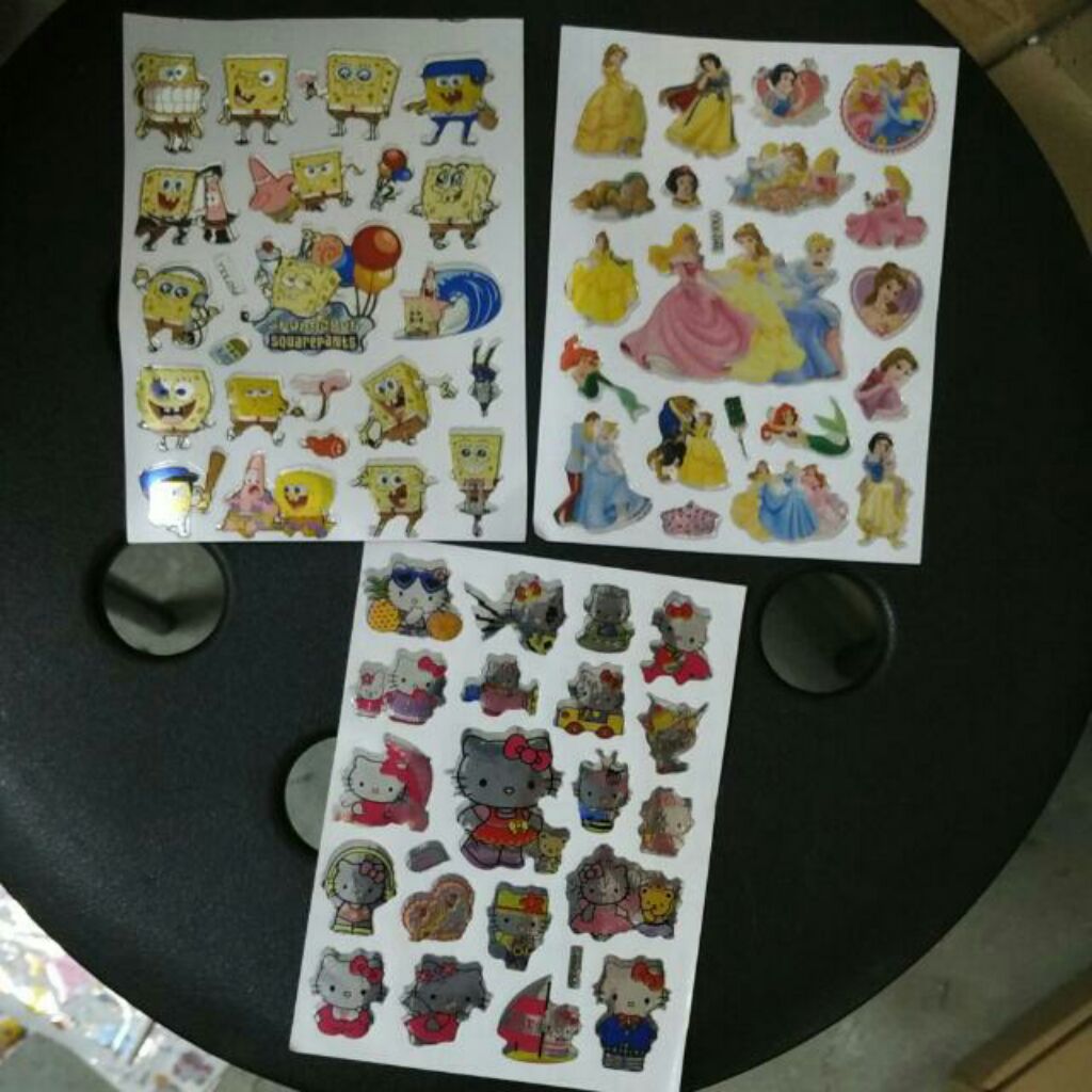 Sticker Sheet For Birthday Goodies Bag Or Stick To Children Home Work ...