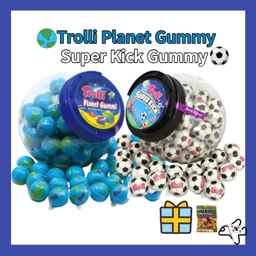Trolli Planet Gummy/Football Gummy(18.8g x 5pcs)/ Planet Earth jelly 5 ...
