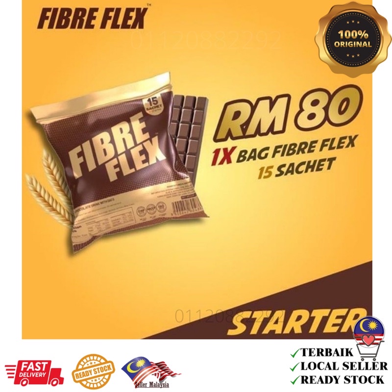 Fibre Flex Starter pack 15 sachet 💯ORIGINAL HQ🔥 | Shopee Malaysia