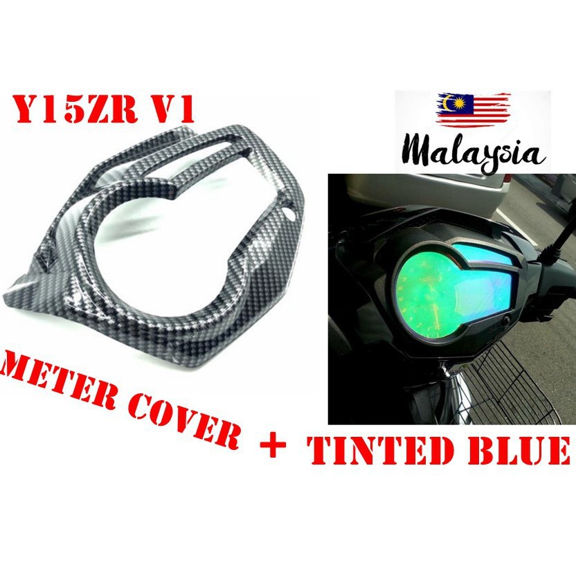 Cover Meter y15 v1 Yamaha Y15 v1 Cover Meter y15zr Carbon TINTED | Shopee Malaysia