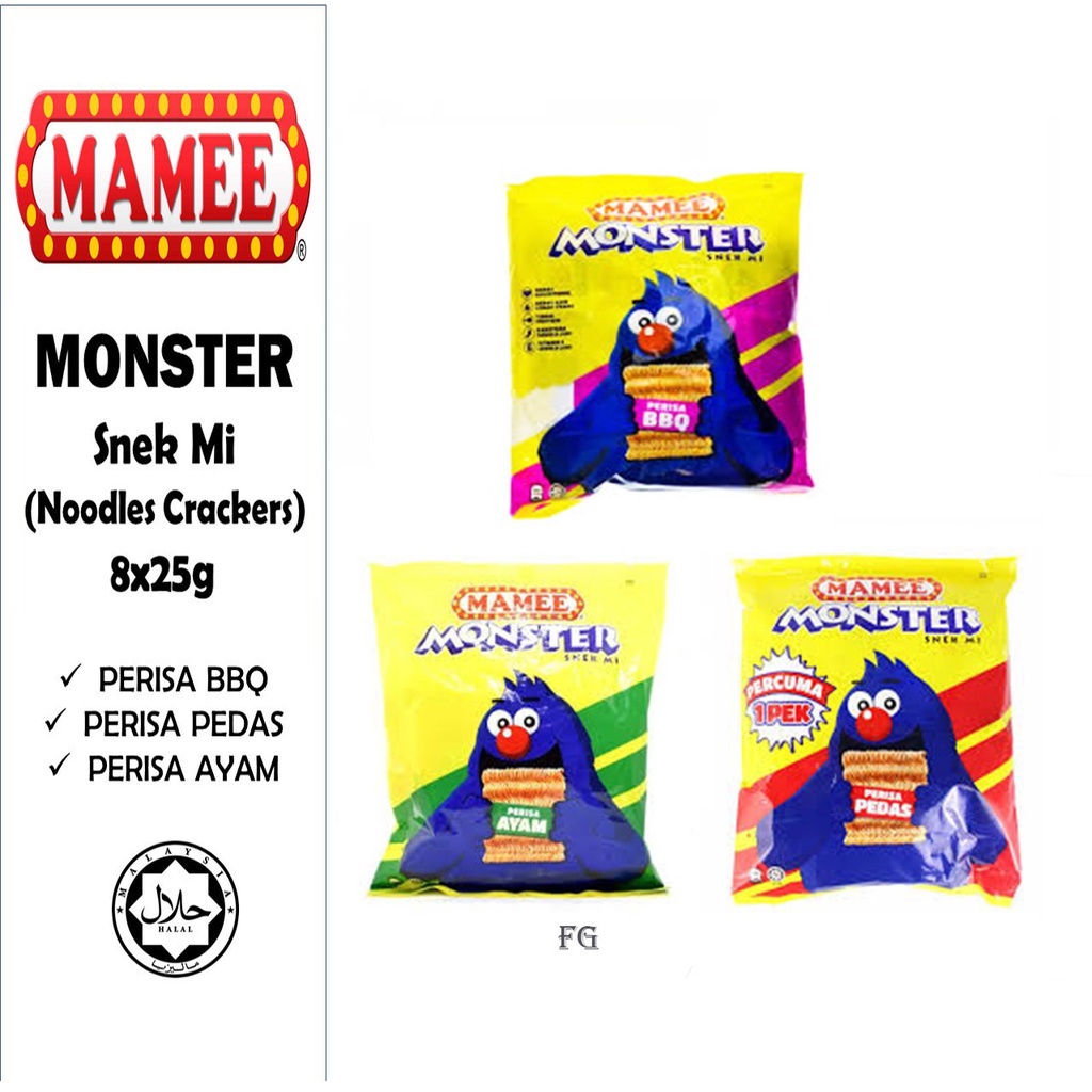 Mamee Monster Snek Mi 8x25g | Shopee Malaysia