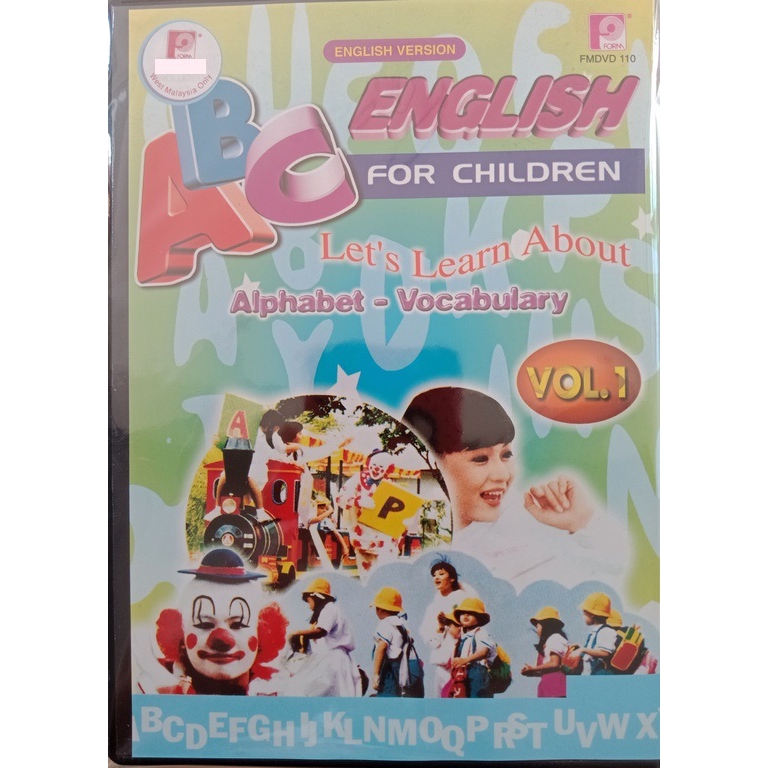 ABC English For Children Let's Learn About Alphabet Vocabulary Vol.1 ...