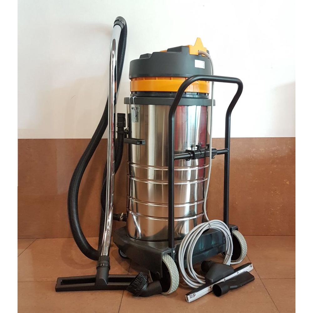 Europower VAC8003 Wet & Dry 3-Motor Industrial Vacuum 80L 3000W ID30716 ...