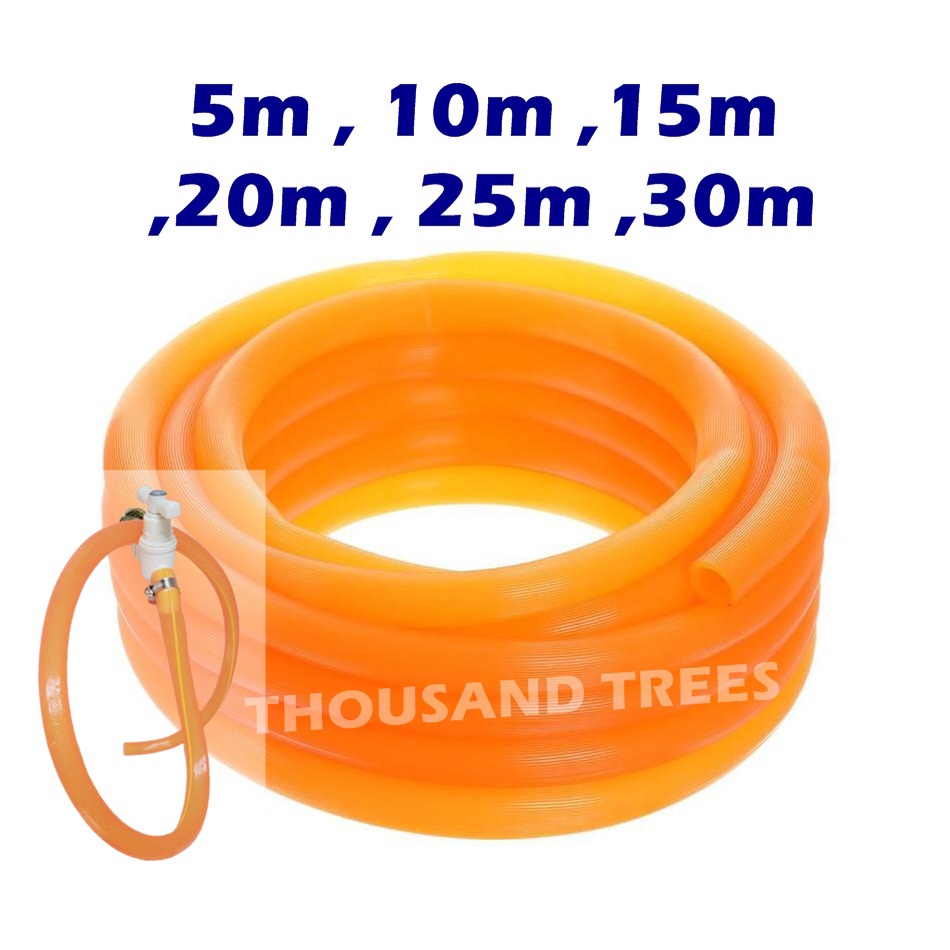 HIGH QUALITY 5m , 10m ,15m ,20m , 25m ,1Roll (30m) | Hose Water | Orange Garden Hose | Getah ...