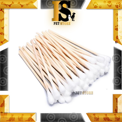 Pet Dog Cat Ear Wooden Stick Cotton Buds Cotton Swabs Putik Kapas ...