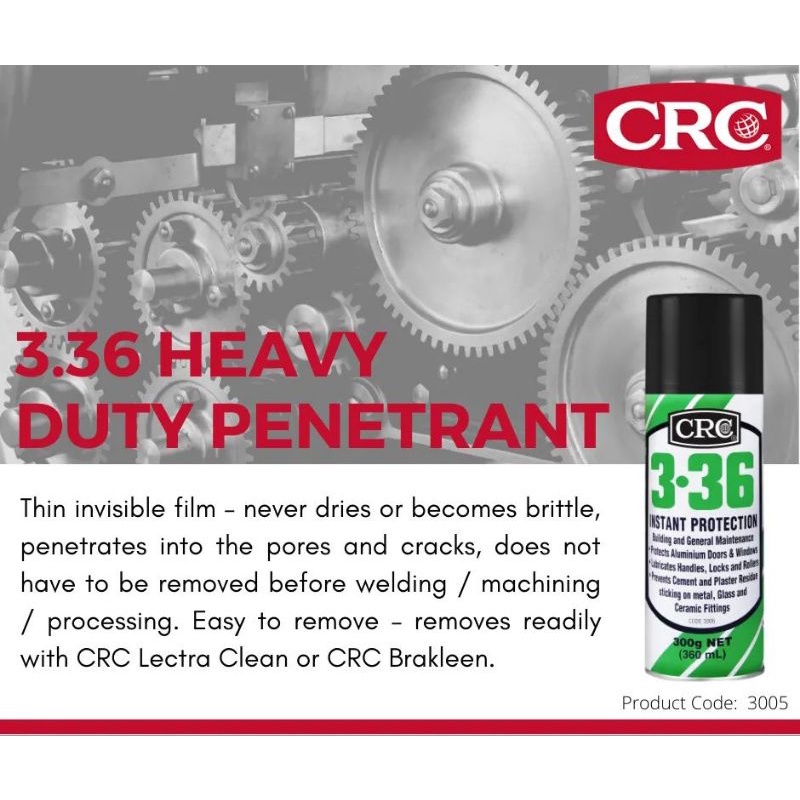 CRC 3.36 HEAVY DUTY PENETRANT (300G) 3005 Pre Order | Shopee Malaysia