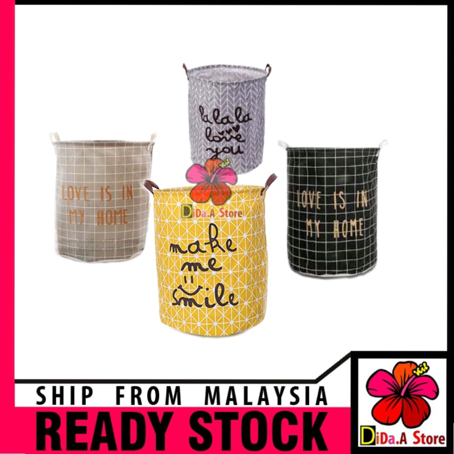 Bakul Pakaian Baju Kotor Bakul Dobi Besar Boleh Dilipat / Kotak Simpan ...
