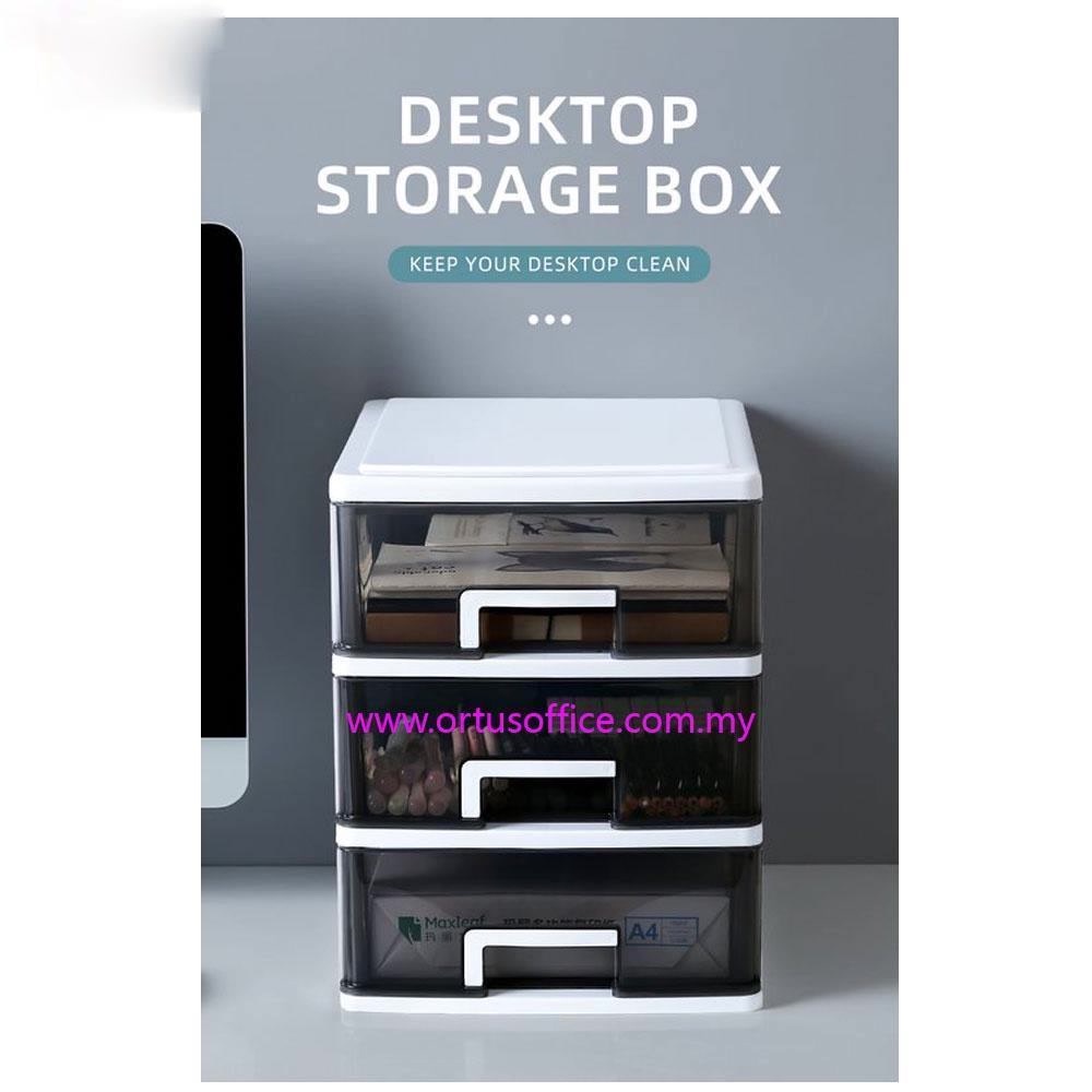 Large Desktop Storage Box Makeup Organizer Cosmetic Box Kotak Bekas ...