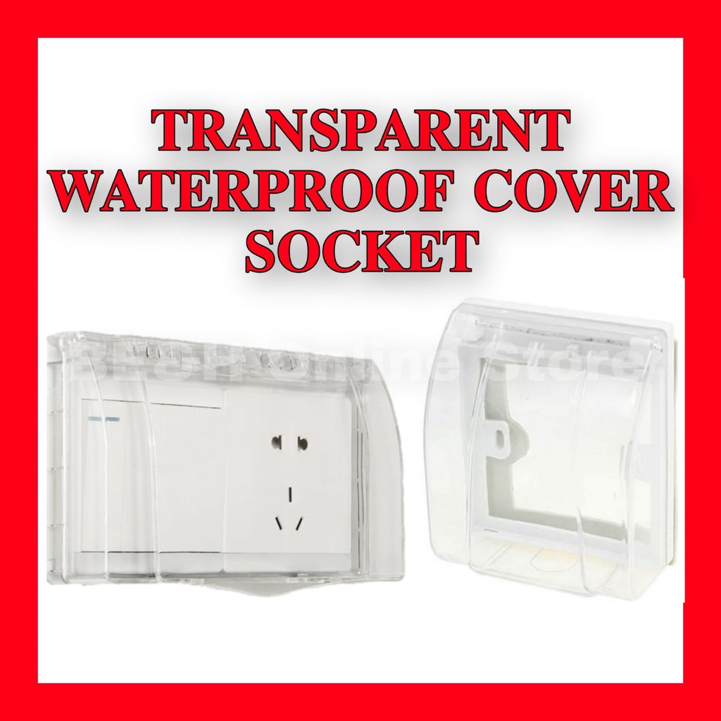 (Ready Stock)Waterproof Socket Protector Electric Plug Cover-Outdoor ...