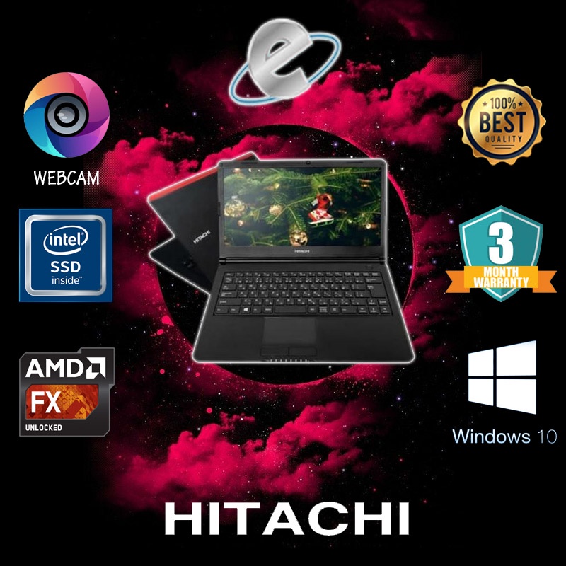 GAMING Laptop Hitachi Flora Se210 AMD E2-1800 / 4GB DDR3 RAM / 128GB ...