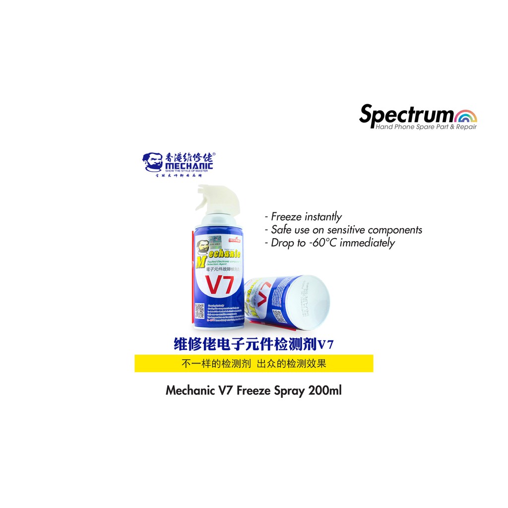 Mechanic V7 Freeze Cooling Motherboard Heat Check Spray (200ml) / (400ml) | Shopee Malaysia