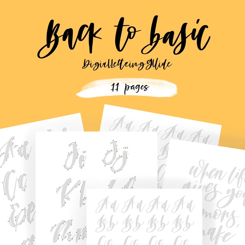 Lettering Sheet Full Alphabet | Back To Basic | Shopee Malaysia