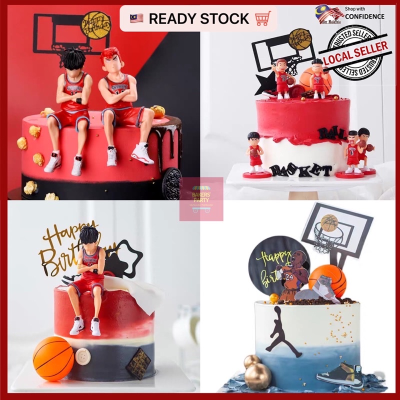 Basketball Theme Slam Dunk Cake Topper Cake Decoration Basketball Toys ...