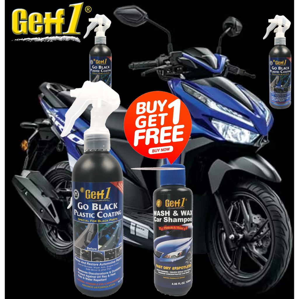 SetB Go Black Plastic Coating Motorcycle Plastic Restorer rubber ...