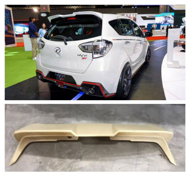 SPOILER MYVI GT STYLE 2018-2022 ABS BUKAN FIBER ATAU PU | Shopee Malaysia