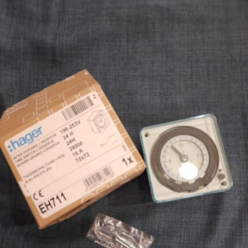 original HAGER EH711 24h reserve time switch | Shopee Malaysia