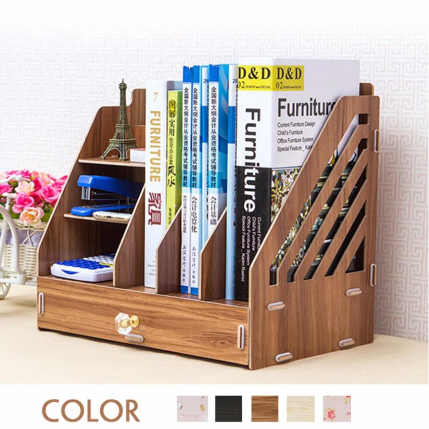Mini Desktop Wooden Bookshelf, Desk Shelf B01 | Shopee Malaysia