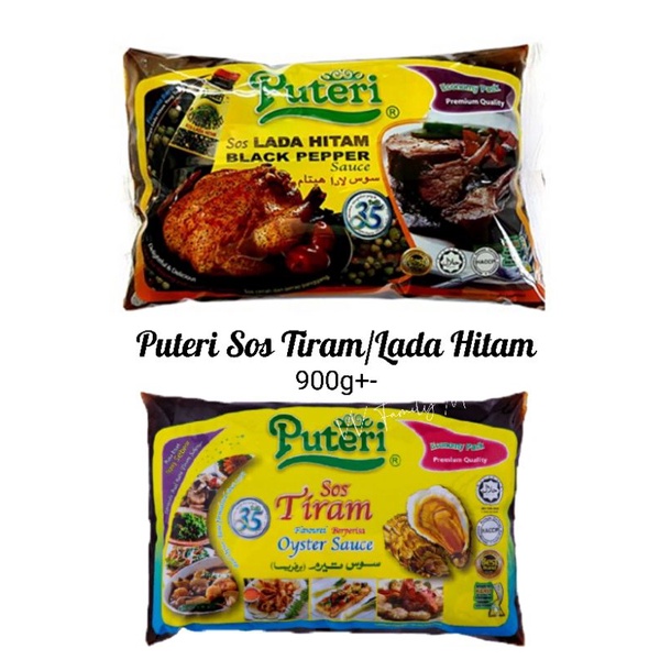 Halal*PUTERI Sos Lada Hitam/Sos Tiram Sauce*900g+- | Shopee Malaysia