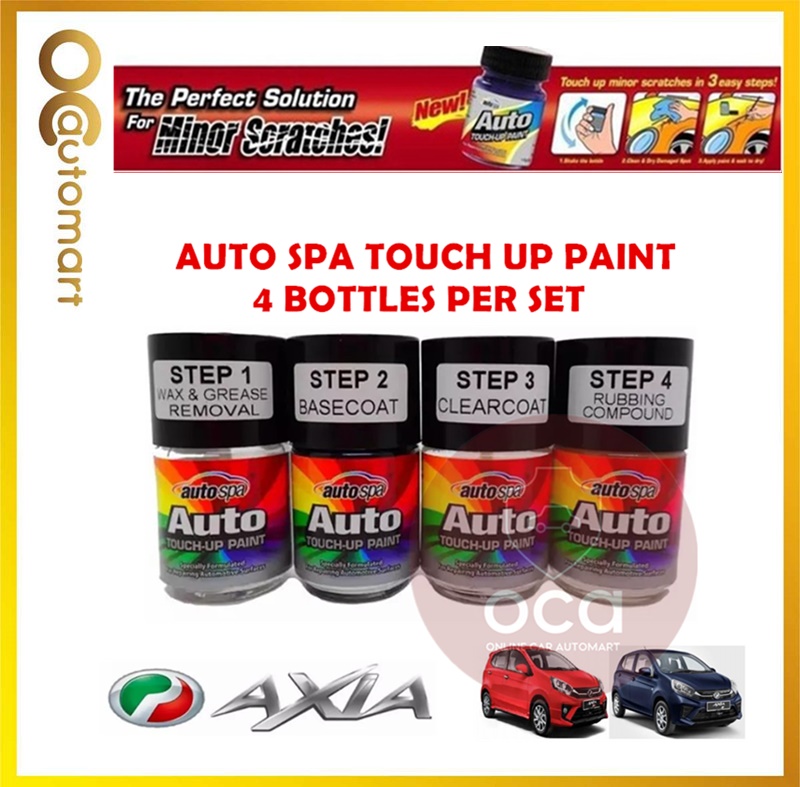 PERODUA Axia Original Touch Up Paint - AUTOSPA Touch Up Combo Set (4 ...