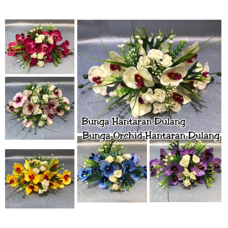 💐Ready Stock💐Bunga Hantaran Siap Gubah / Bunga Bakul (Bunga ochird ...