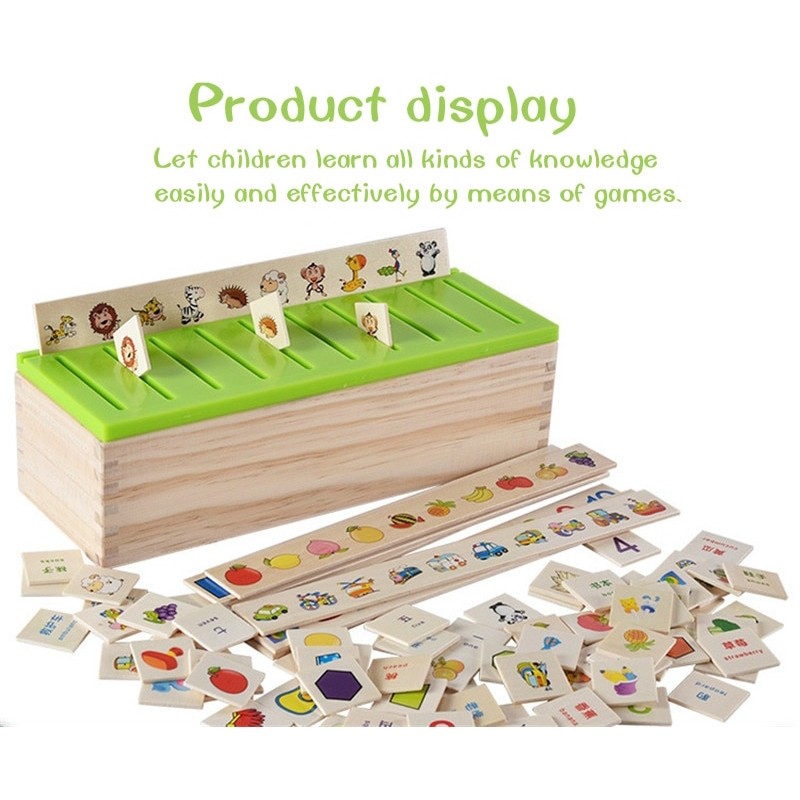 COSY Montessori Teaching Kids Early Learning Animal Number Fruits ...