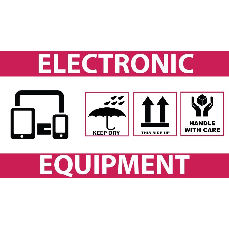 🔥 [BUY 10 + 1 ] 🔥READY STOCK🔥 STICKER FRAGILE ELEKTRONIK 10 PCS / ELECTRONIC FRAGILE LOGISTICS ...