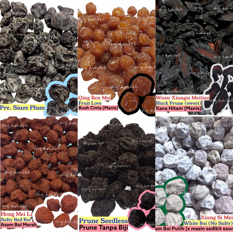 🍇Ready Stock🍇 [Page 2] Asam Kering Manis Masam Masin-Dried fruits ...