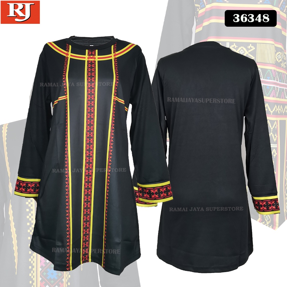 🔥HOT&WHOLESALE🔥MUSLIMAH WOMAN DRESS BAJU BATIK JERSEY SABAH DUSUN ...